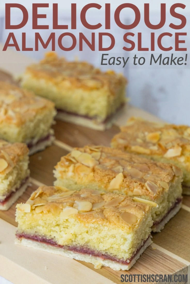 Simple Almond Slice Recipe - Scottish Scran