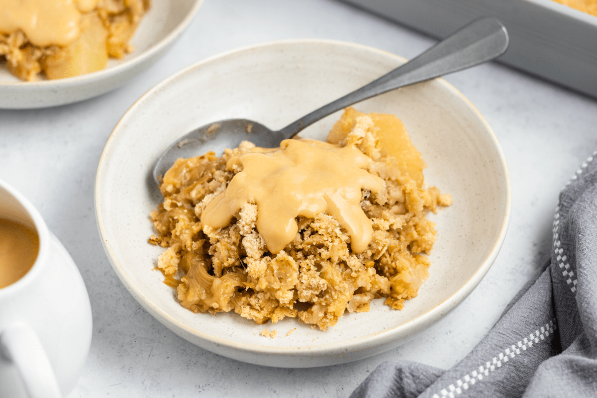 Rhubarb & Pear Crumble Recipe - Scottish Scran