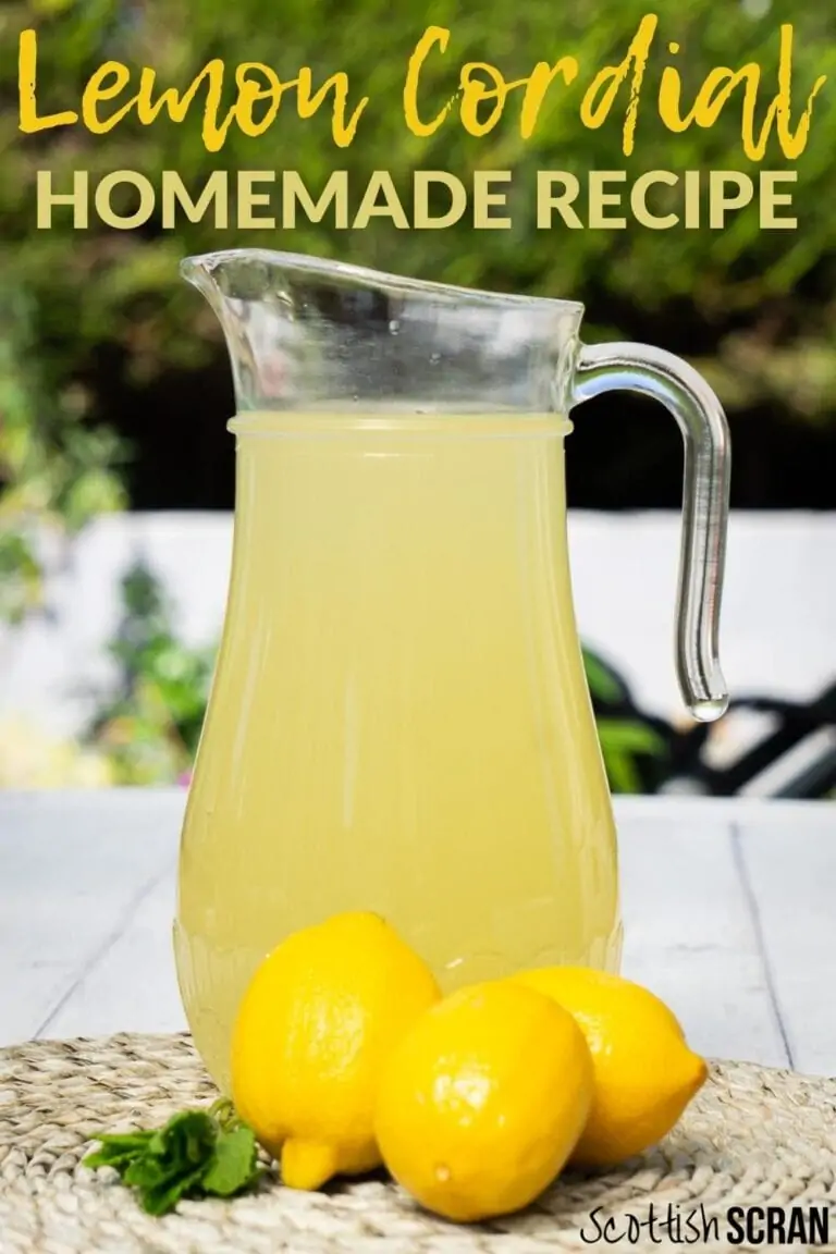 Easy Lemon Cordial Recipe - Scottish Scran
