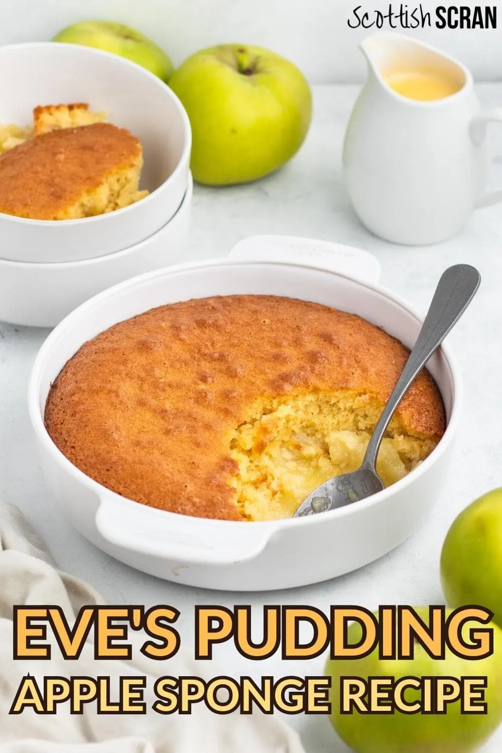 Eve's Pudding - A Simple Apple Sponge Recipe - Scottish Scran