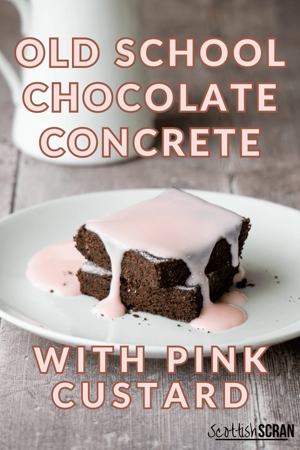 Chocolate Concrete and Pink Custard - Old School Recipe - Scottish Scran