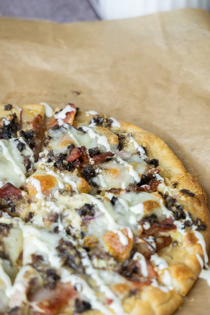 The Best Haggis Pizza - Scottish Scran