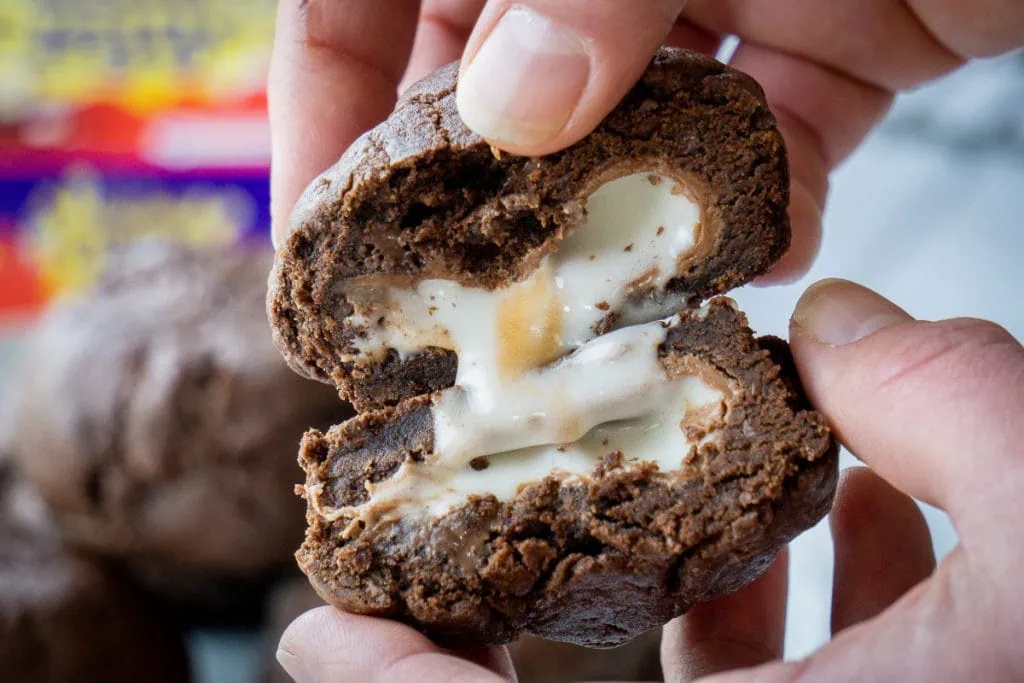 Double Chocolate Creme Egg Cookies - Scottish Scran